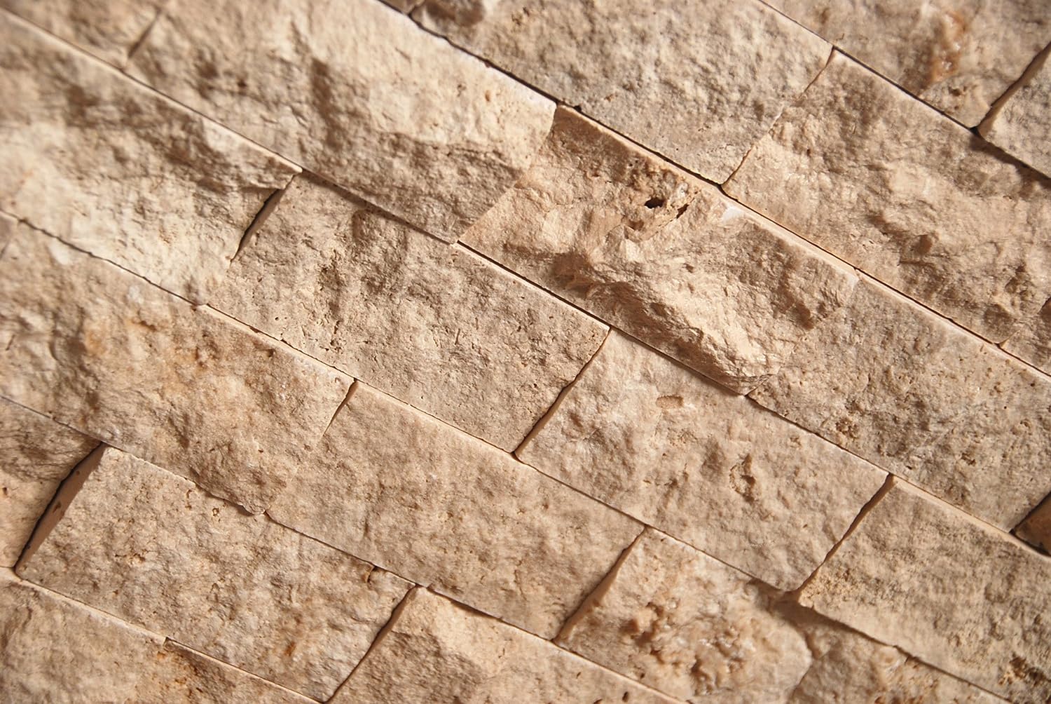 Light 2X4 Split-Faced Travertine Mosaic Wall Tile for Kitchen Backspla