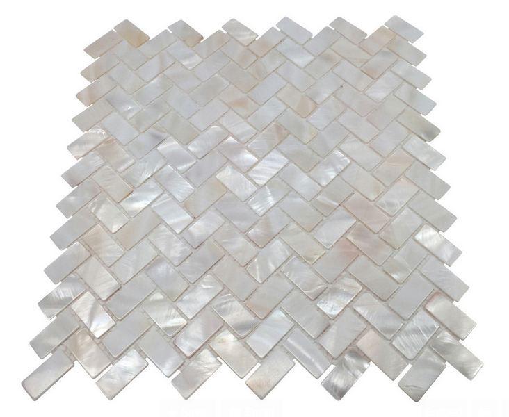 Mother Of Pearl White Sea Shell Backsplash Mosaic Tiles