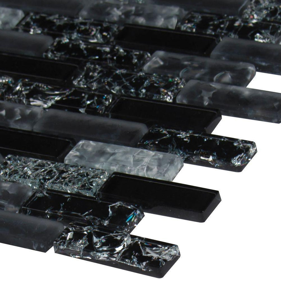 Glissen 12 in. x 12 in. x 6mm Glass Mesh-Mounted Mosaic Tile