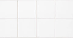 6x6 Square Matte White Ceramic Wall Tile (Box 50 Pieces / 12.5 sqft ...