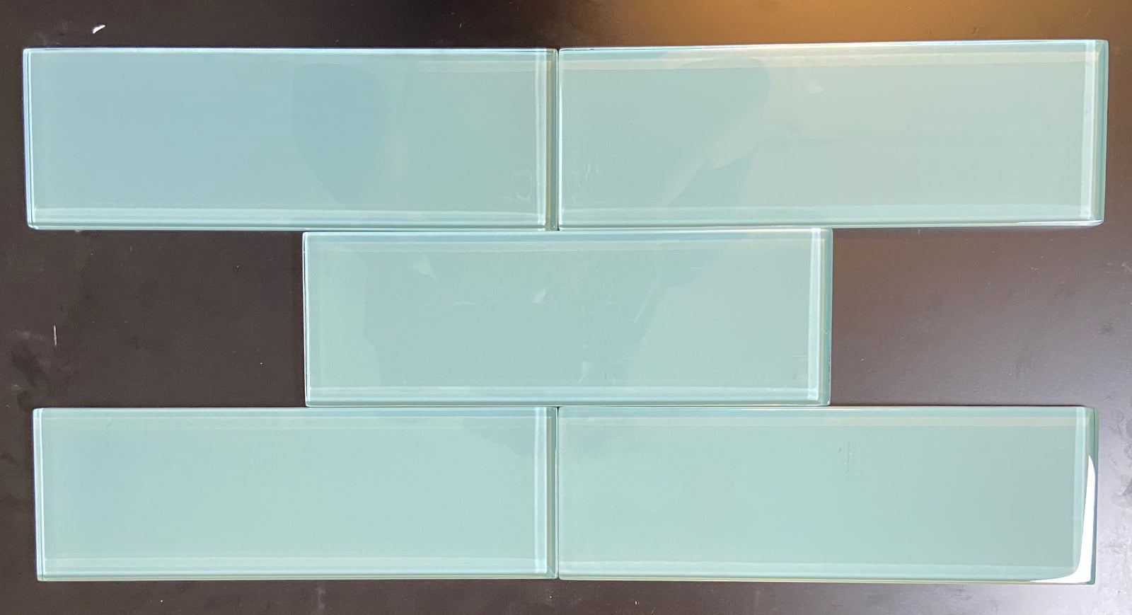 Premium Quality Soft Mint 3x9" Glass Subway Tile for Bathroom Walls, K