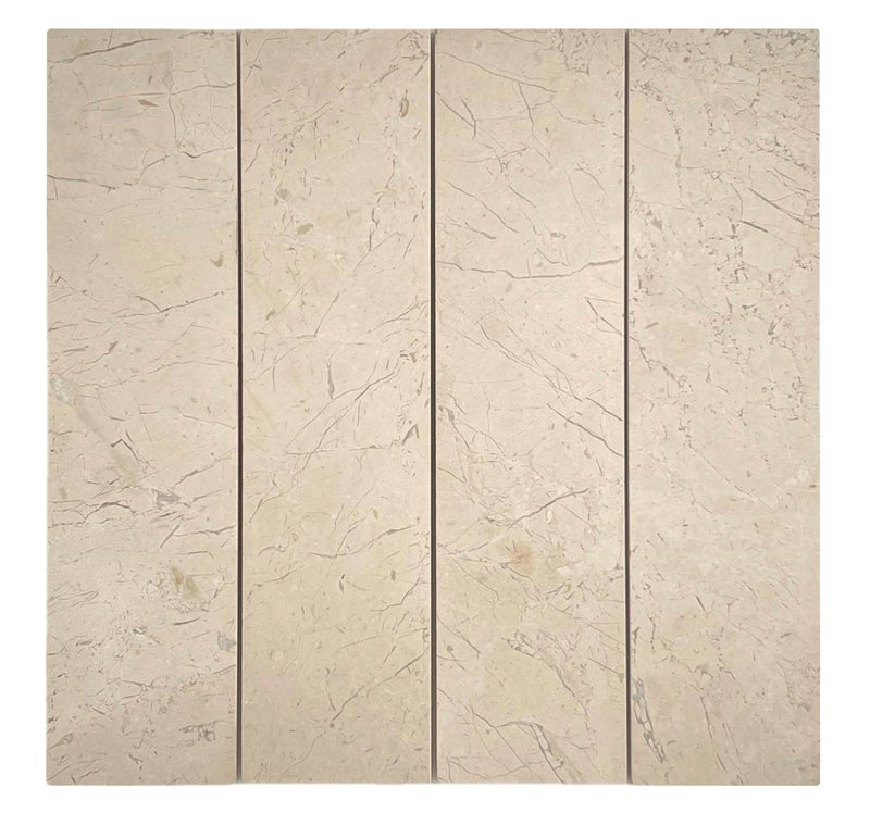 Tenedos Crema Light Beige Honed 3x12 Subway Marble Wall Floor Tile for