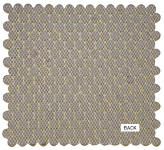 Yellow Penny Round Porcelain Mosaic Floor Wall Tile Backsplash for Bat ...