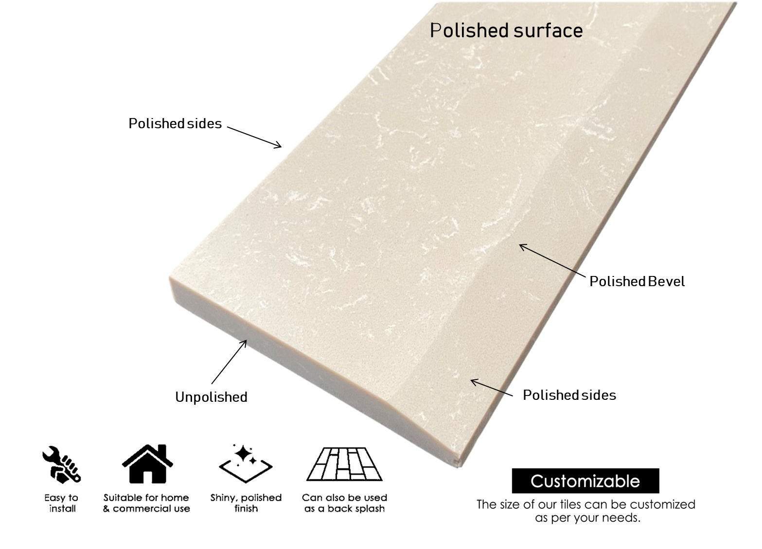 Marble Shower Curb Threshold