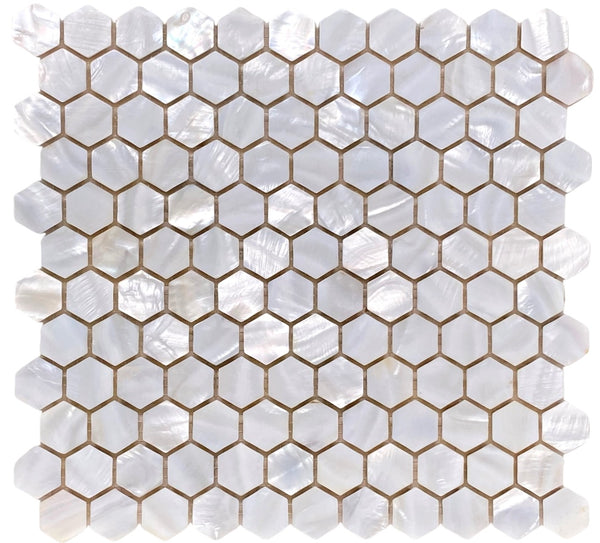 Mother Of Pearl White Sea Shell Backsplash Mosaic Tiles